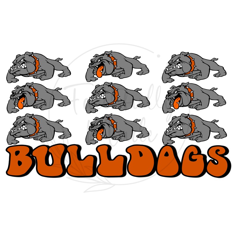Bulldogs PNG (not A Cut File) - Etsy