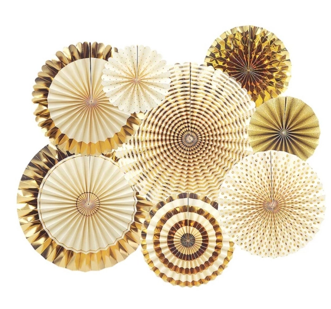 Hanging Paper Fans Decorations for All Occasions - Etsy