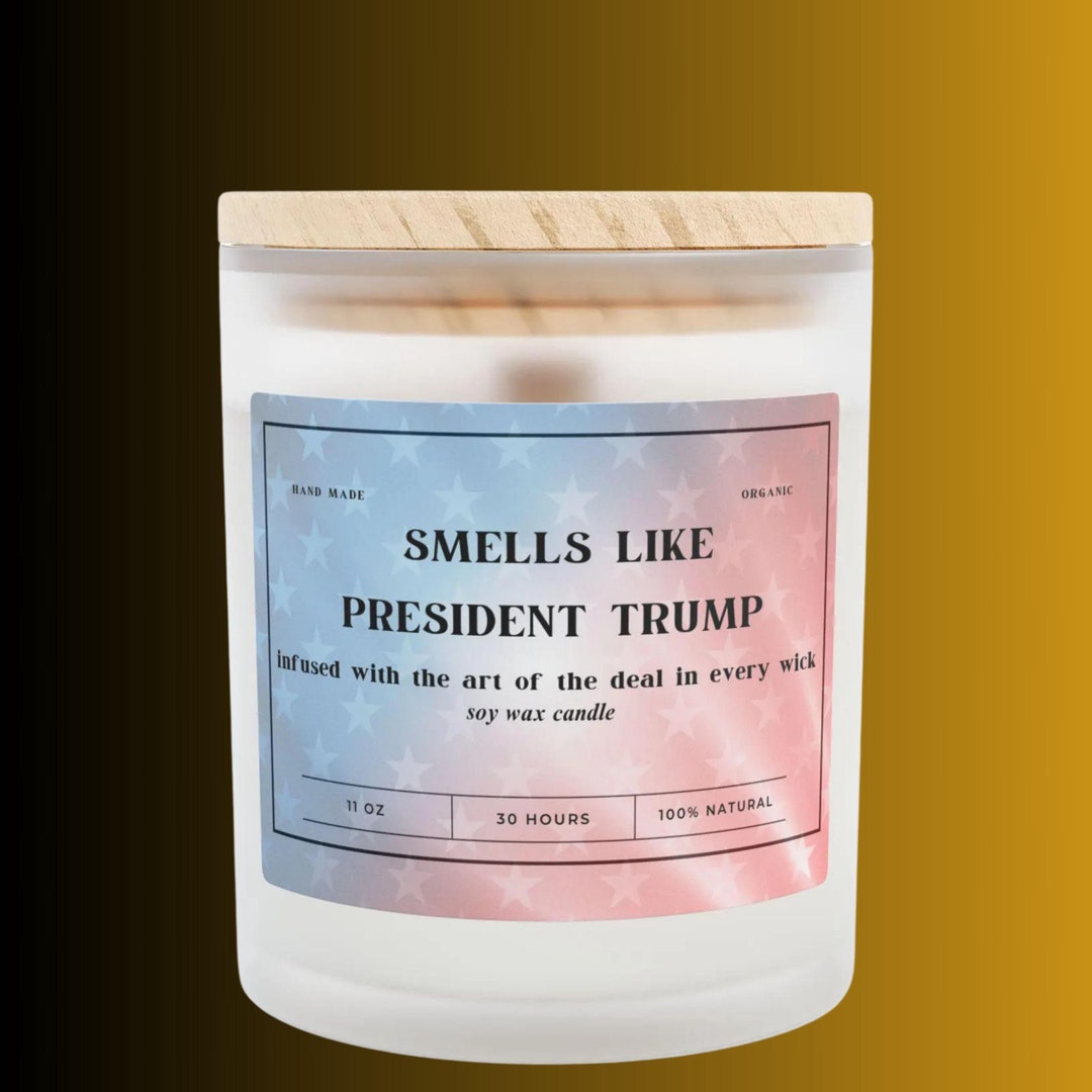 President Trump 2025 Frosted Glass Scented Candle 11oz, Comes in 9 ...
