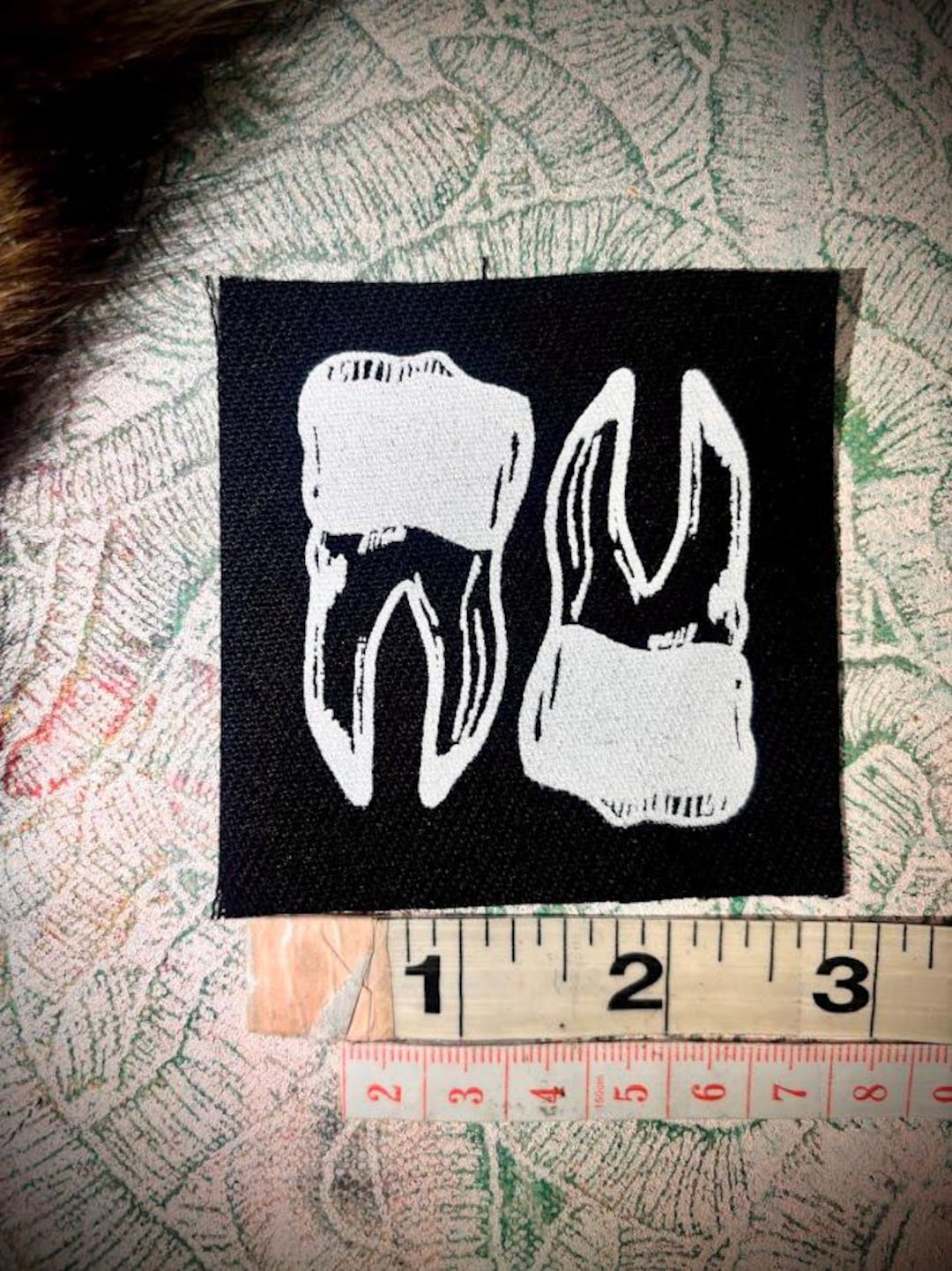 Two Teeth Mini Sew on Punk Patch - Etsy