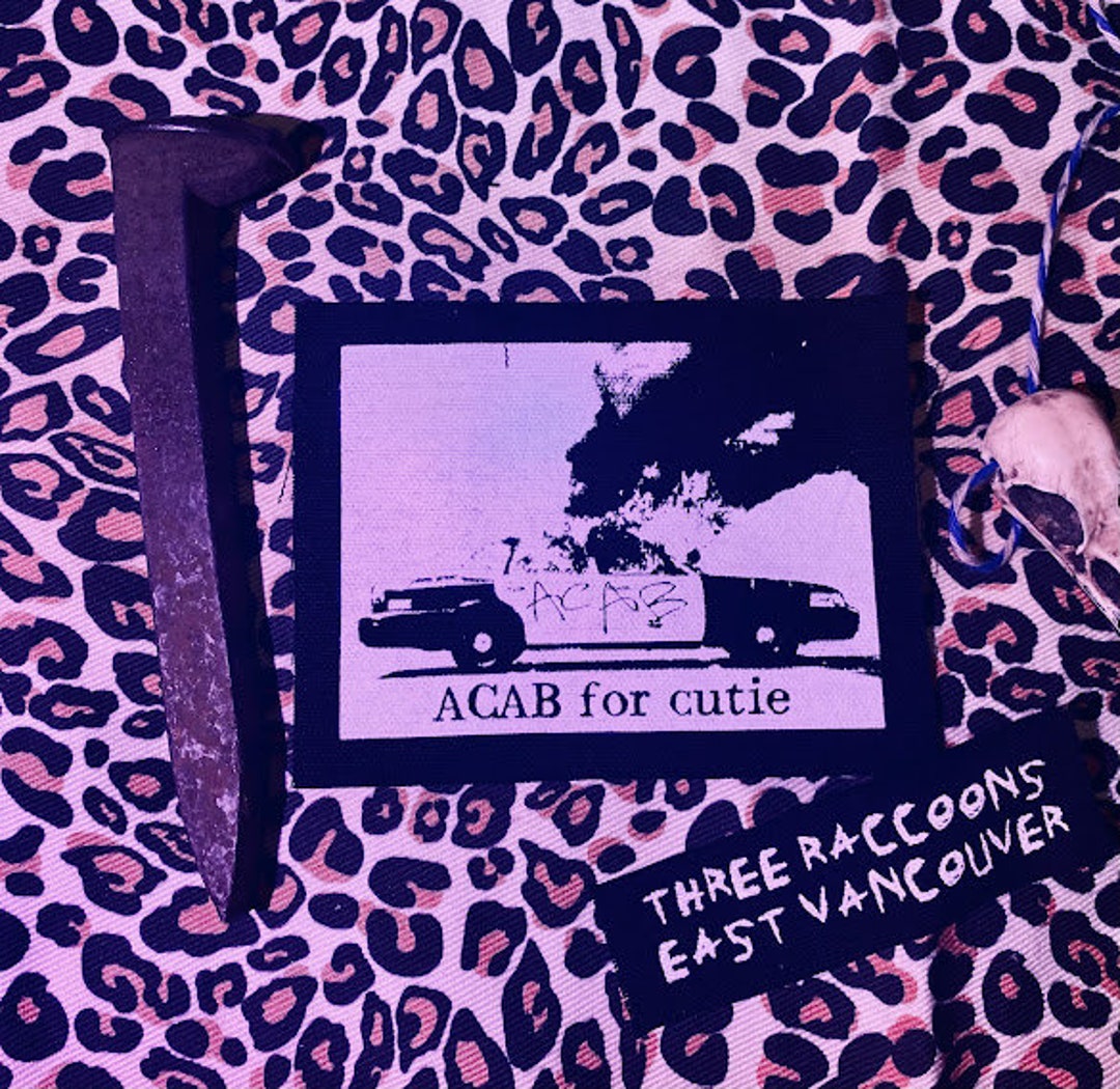 ACAB for Cutie Burning Police Car Sew on Patch. for Crusty - Etsy