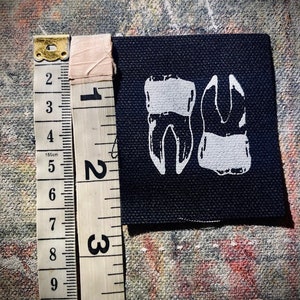 Two Teeth Mini Patch. Teef, Toof, Tooth, Whatever You Wanna Call Em ...