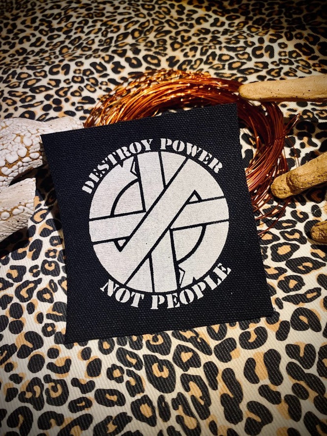 Crass Destroy Power Not People Sew on Patch. for Punk Rock Battle Vests ...