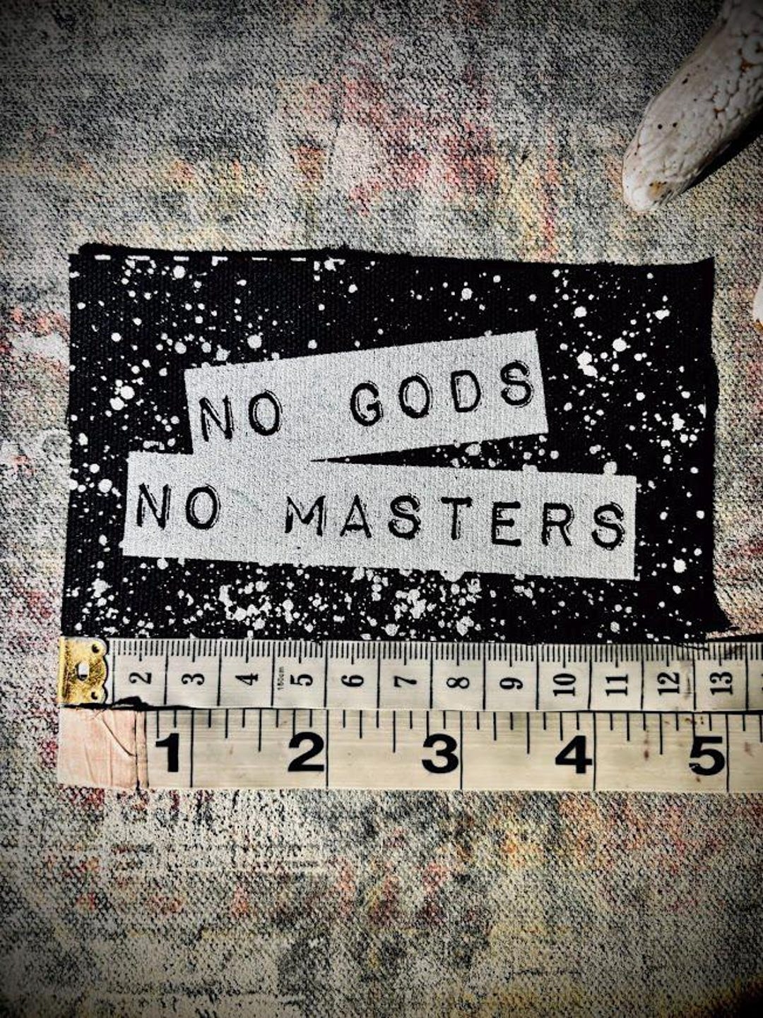 No Gods, No Masters Sew on Crusty Punk Patch. for Battle Jackets ...