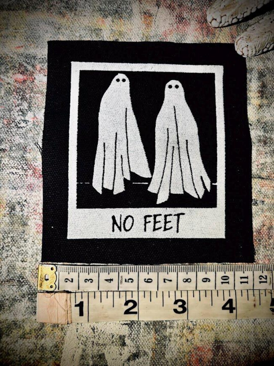 No Feet, Ghosts Polaroid Sew on Patch. From Beetlejuice. Witchy Goth ...