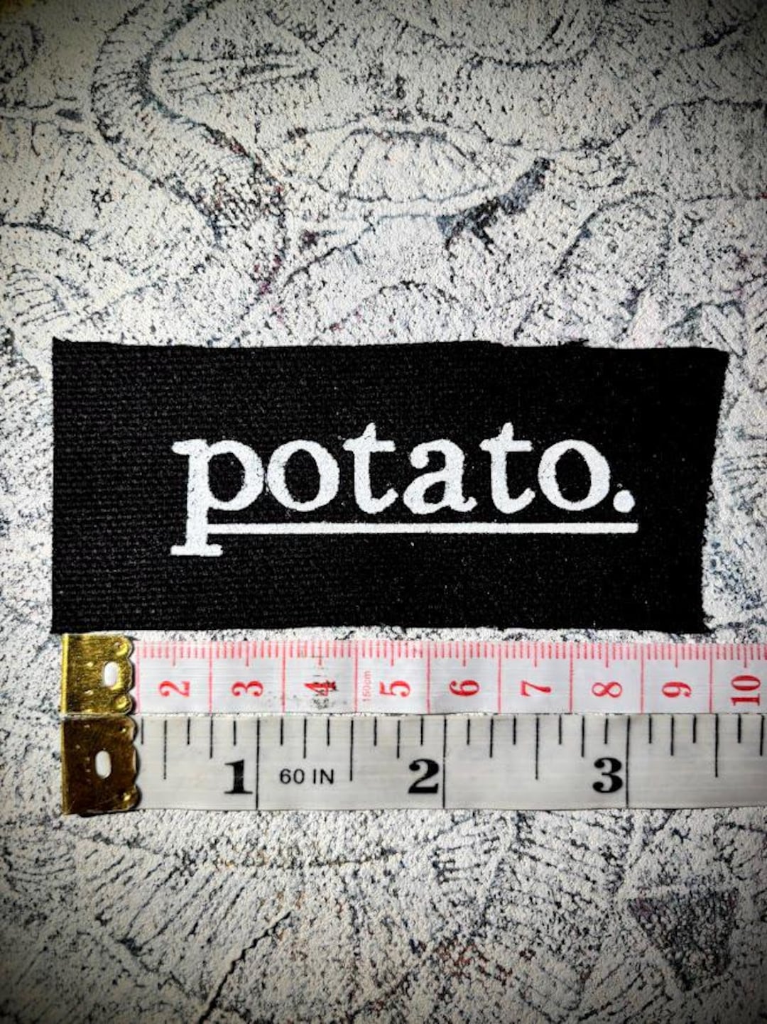 Potato Sew on Mini Punk Patch for Country Crust Punks - Etsy