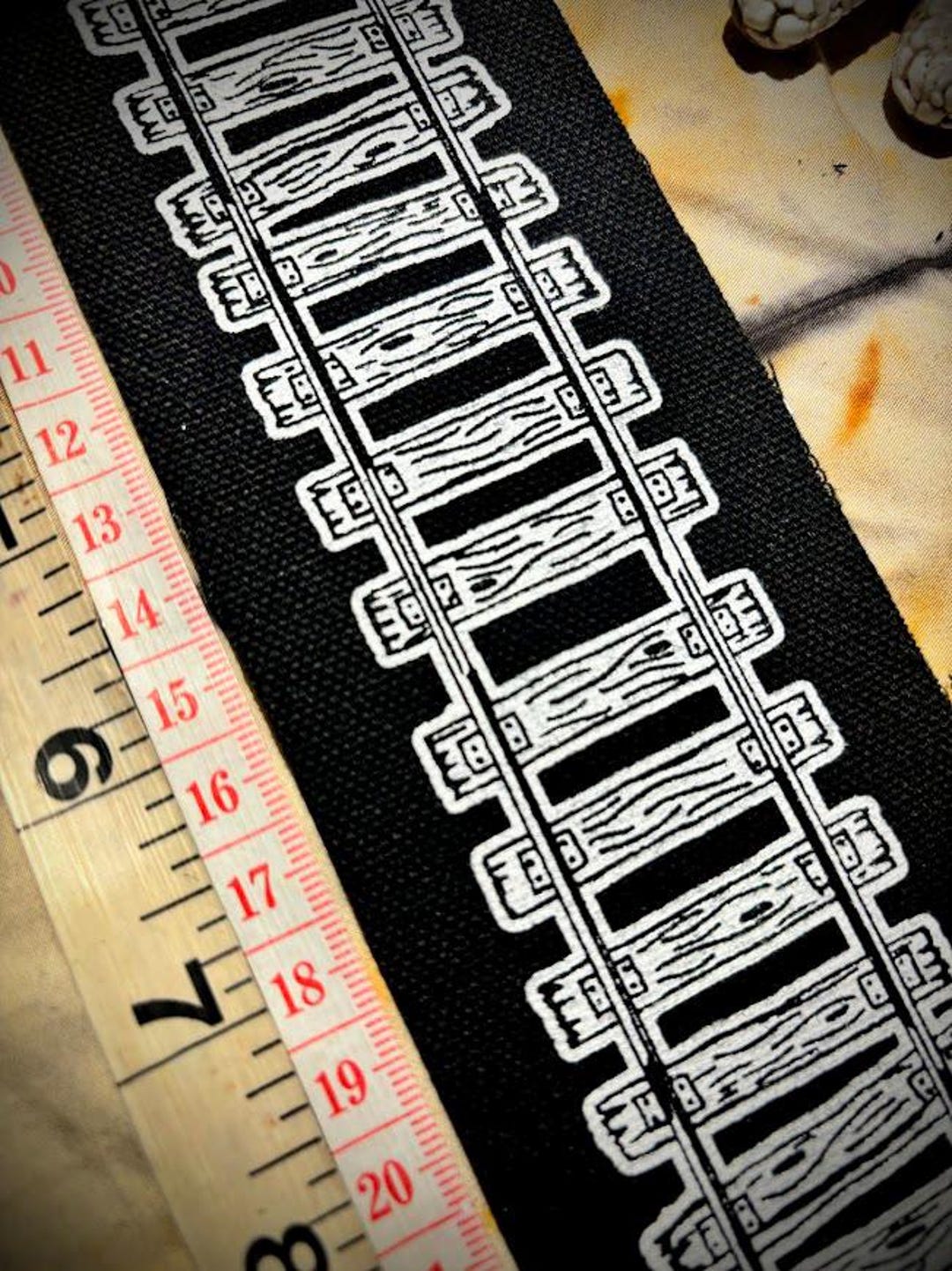 Long Train Tracks | Punk Patch | 11 Inches Long | Crust Punk | Cloth ...