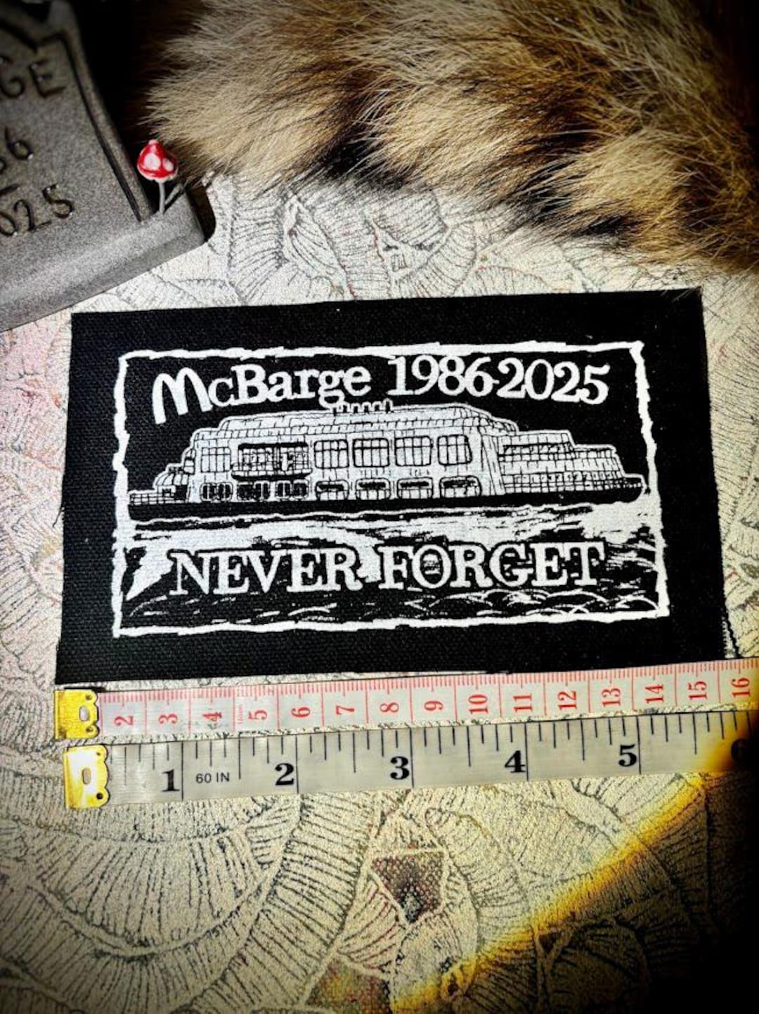 Mcbarge 1986-2025, Never Forget Sew on Punk Patch - Etsy