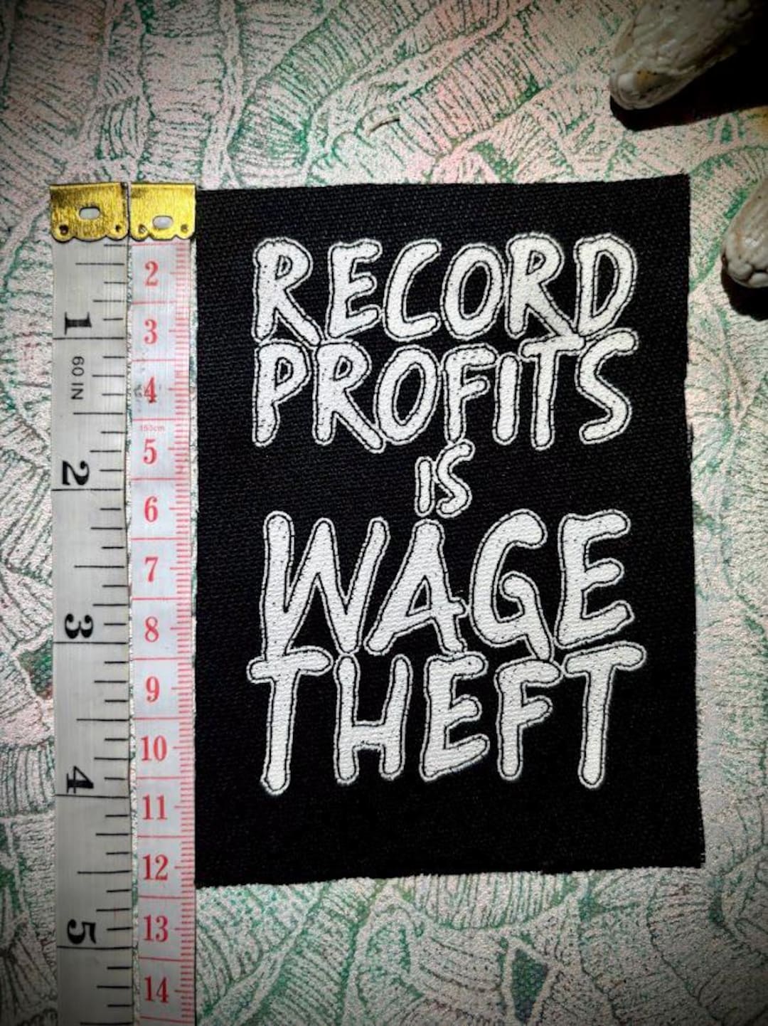 Record Profits is Wage Theft Workers Rights Punk Patch - Etsy