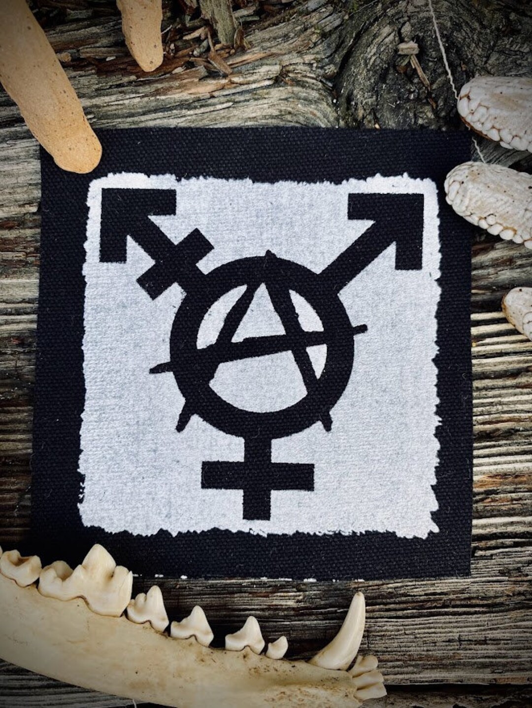 Trans Anarchy Patch. for Crusty Punk Vests Pants Horror Goth - Etsy