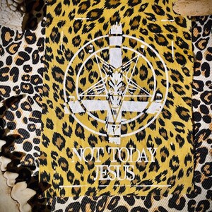 Not Today Jesus Baphomet Inverted Pentacle Sew on Patch. for - Etsy