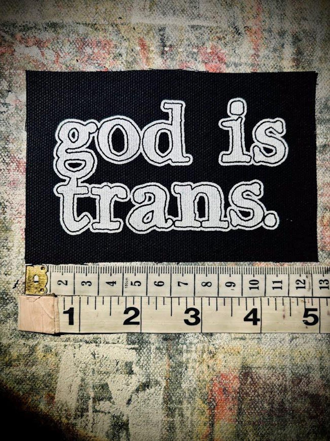 God is Trans Sew on Patch. Perfect for Every Progressive Punk Crusty ...