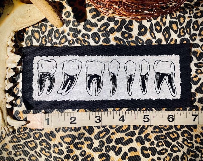 Tooth Sew on Patch. Medical Diagrams of Human Teeth. Two Versions. for ...