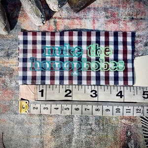 Nuke the Homophobes Crusty Punk Patch. for Progressive Battle Vests ...