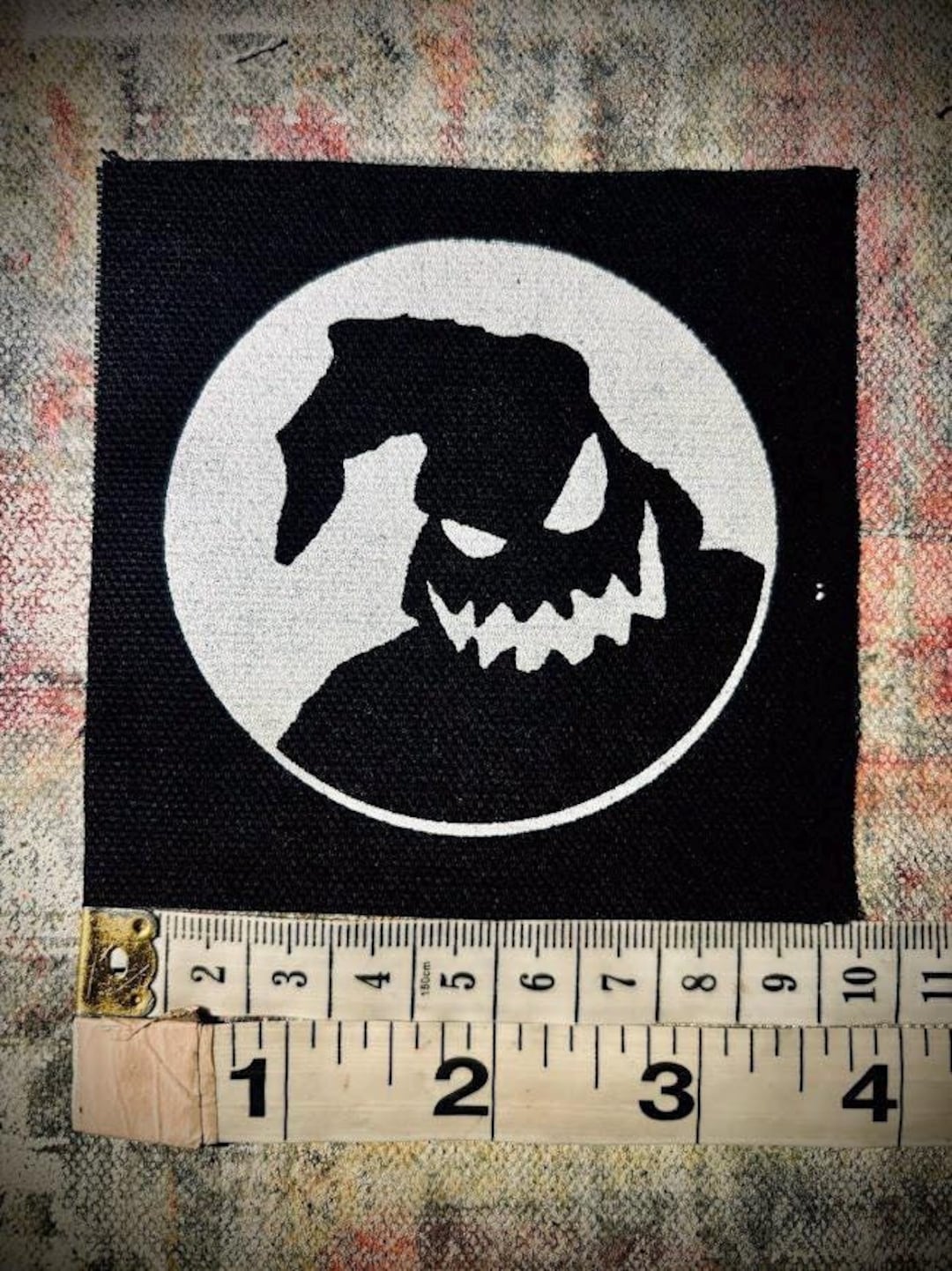 Mr Oogie Boogie in the Moon Sew on Patch - Etsy