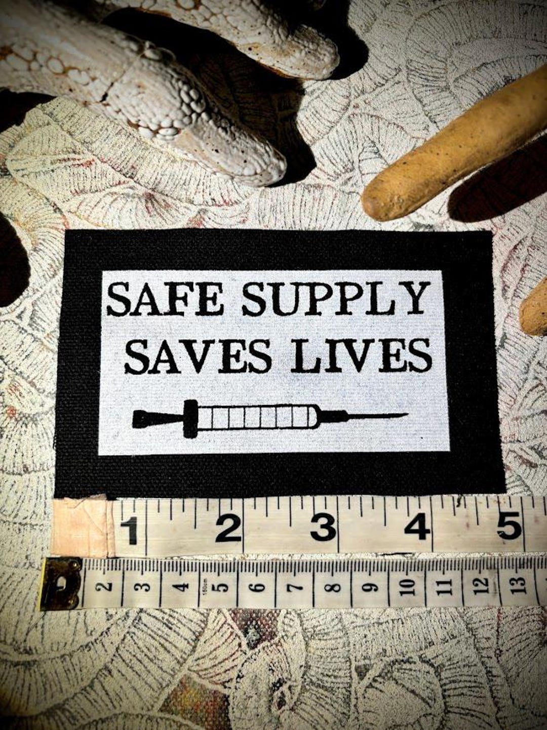 Safe Supply Saves Lives | Punk Patch | Harm Reduction | Cloth Patch ...
