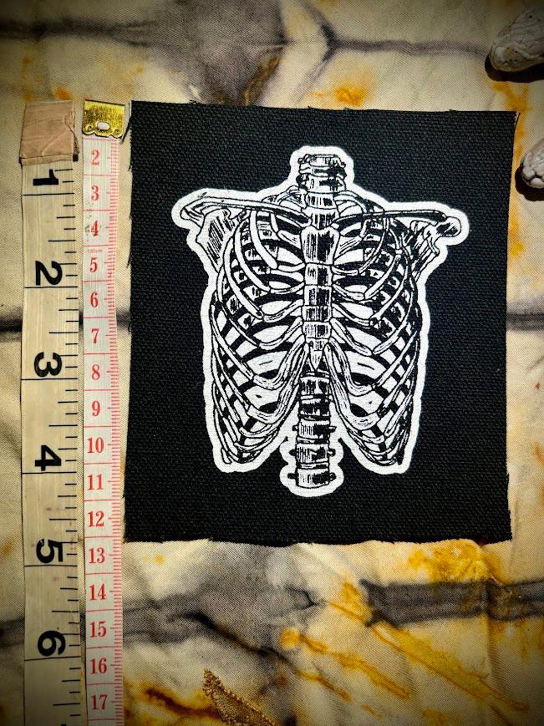 Human Rib Cage Sew on Punk Patch - Etsy