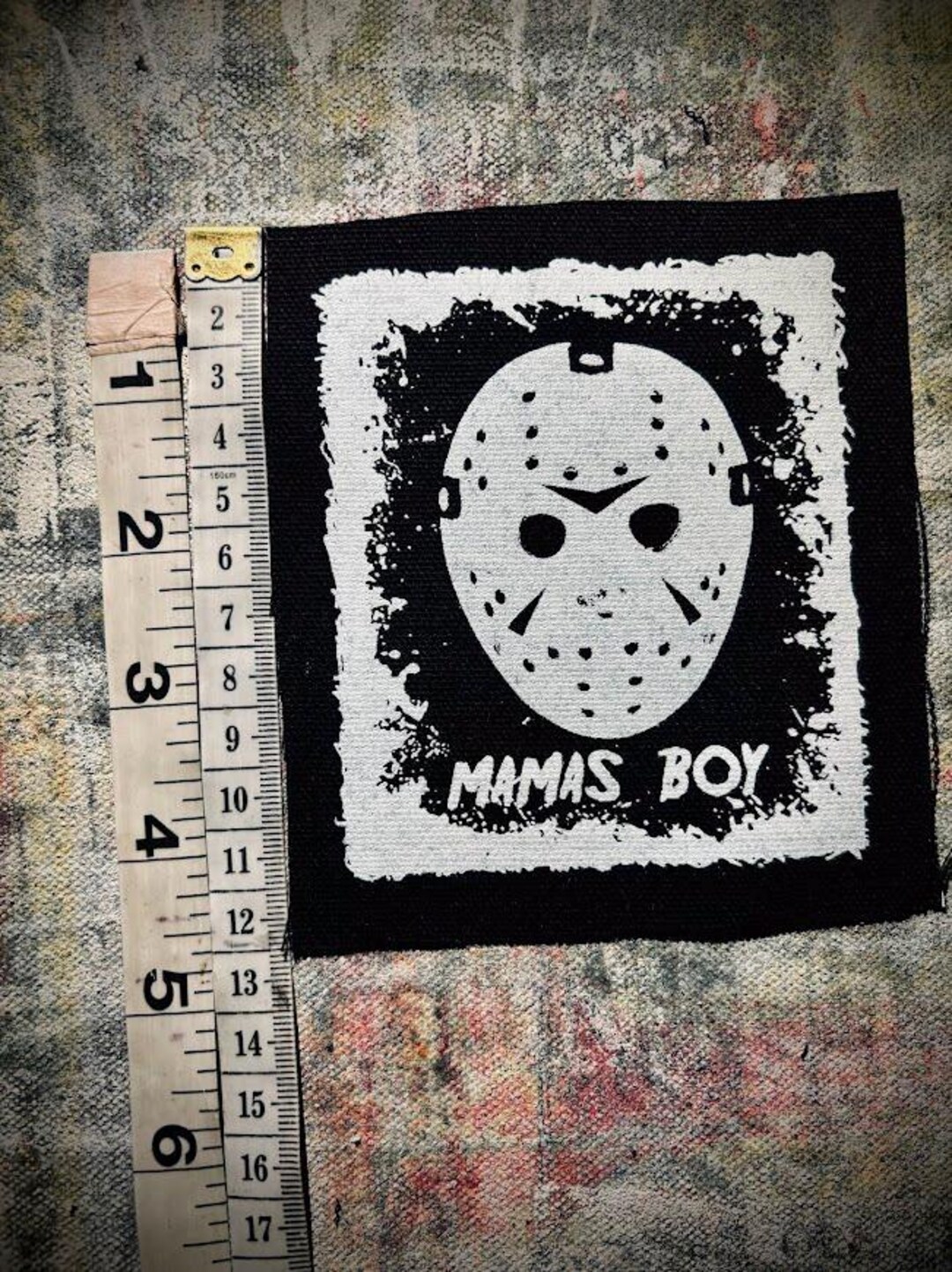 Jason, Mama's Boy, Friday the 13th Sew on Patch. Hockey Mask, Horror ...