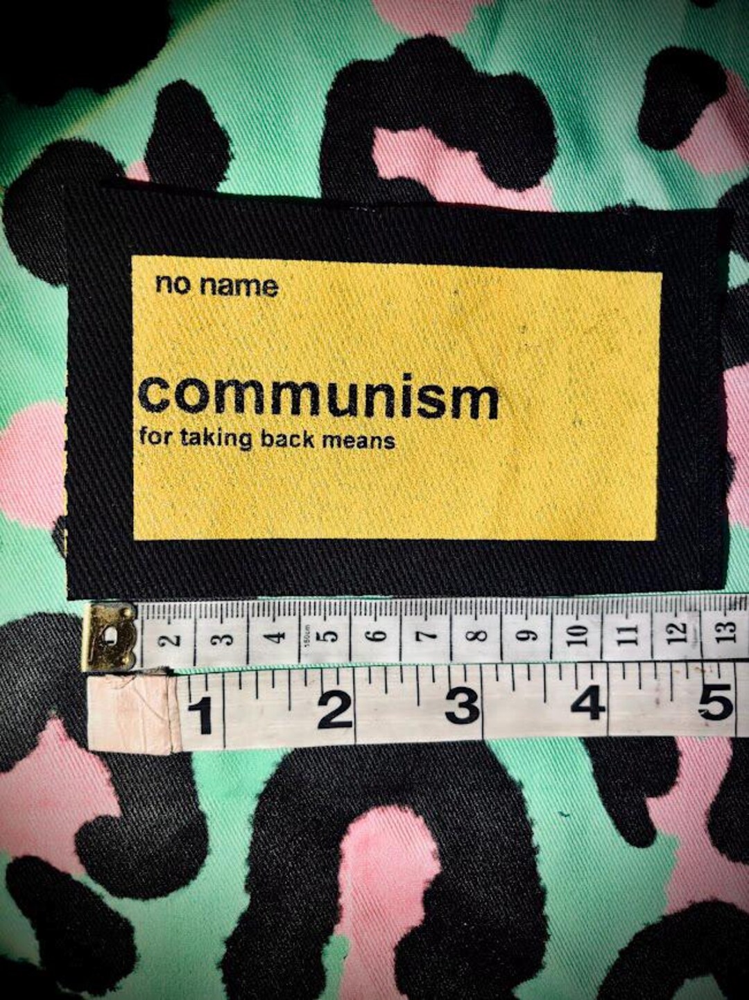 No Name Communism | No Frills | Punk Patch | Cloth Patch | Socialist ...