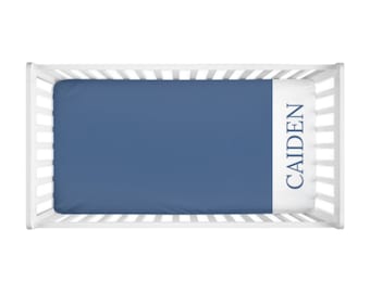 Personalized Fitted Crib Sheet, Custom Nursery Stretchy Crib Sheets ...