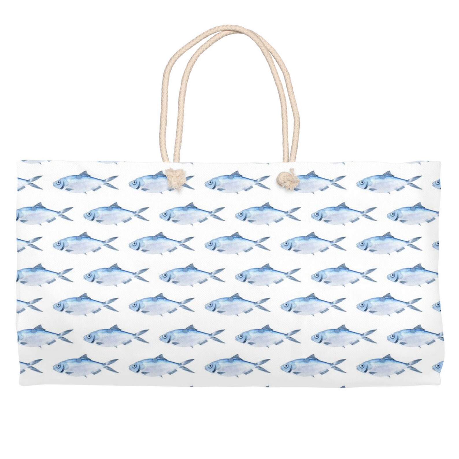Blue Fish Beach Bag / Tote Bag - Etsy