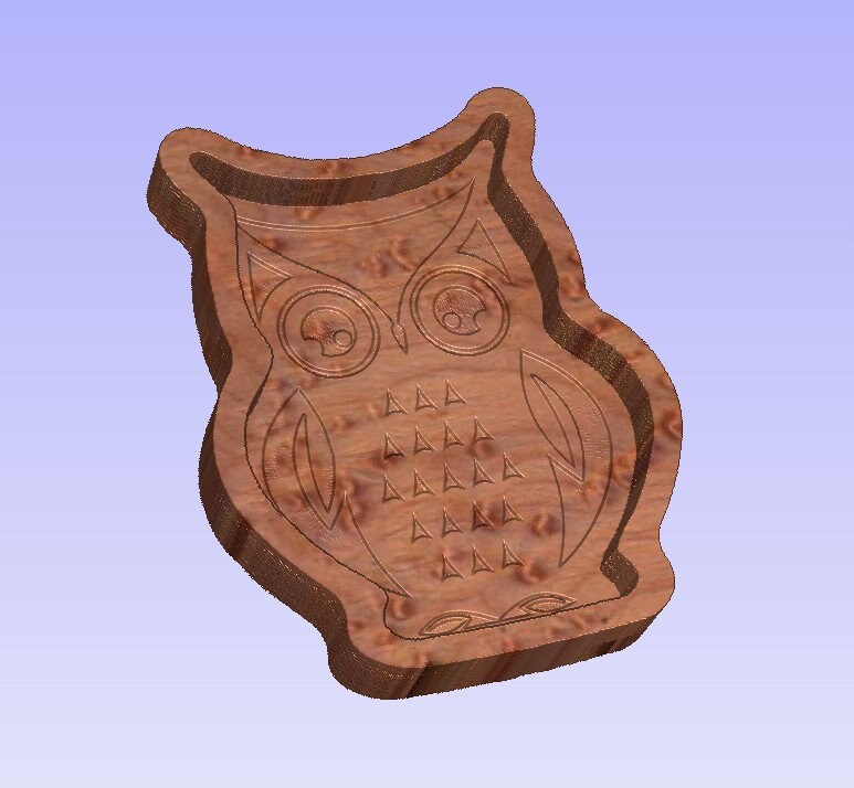 CNC Digital File Owl Tray Catch All Tray Valet Tray for - Etsy