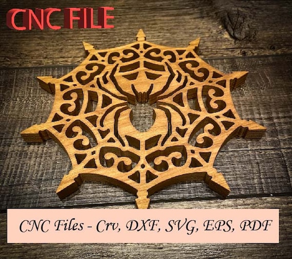 Halloween Trivet Spider DIGITAL File CNC Files for Wood - Etsy