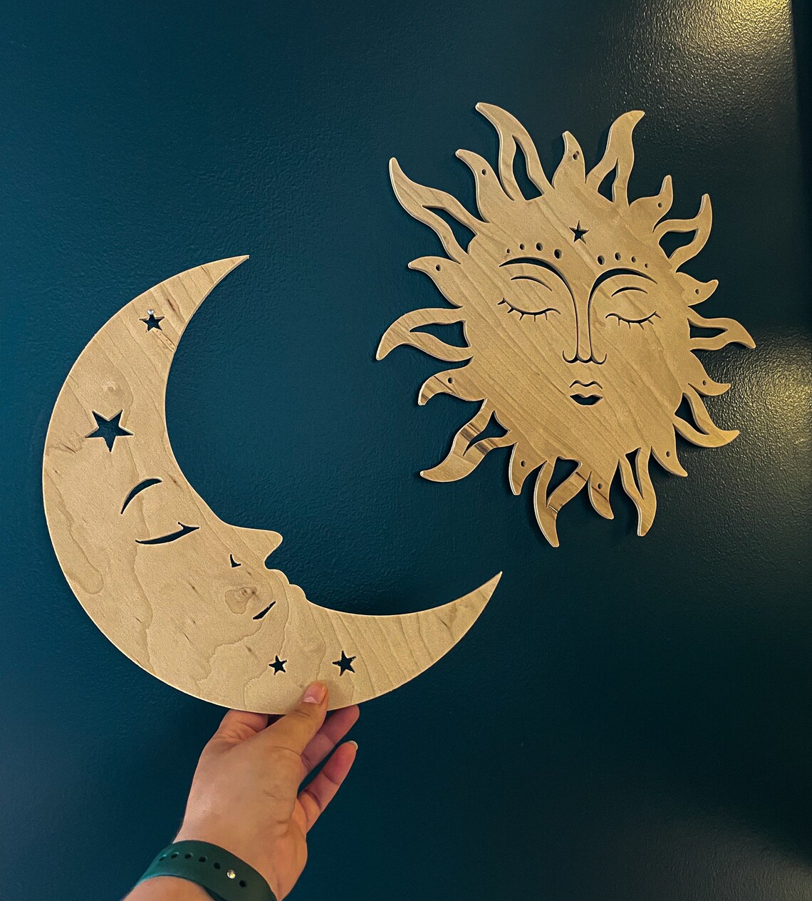 LIMITED 30% OFF Sun and Moon Combo Wall Hanging Sun and Moon - Etsy