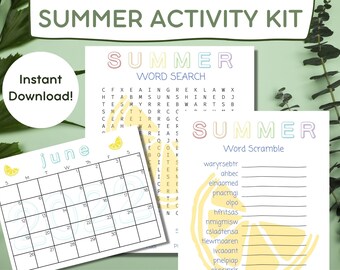 Word Search Calendar - Etsy