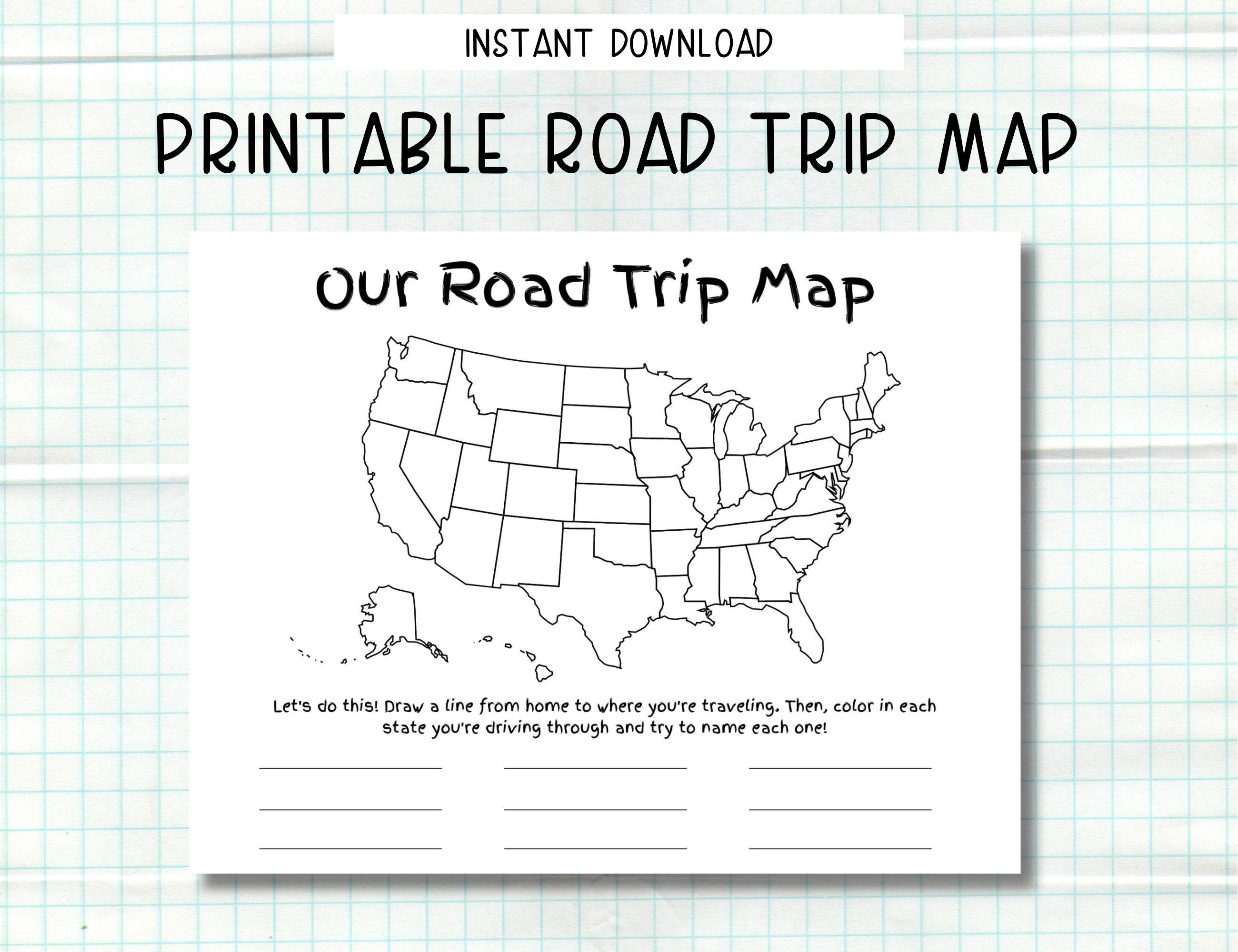 Draw a road trip map | Benkens.blog
