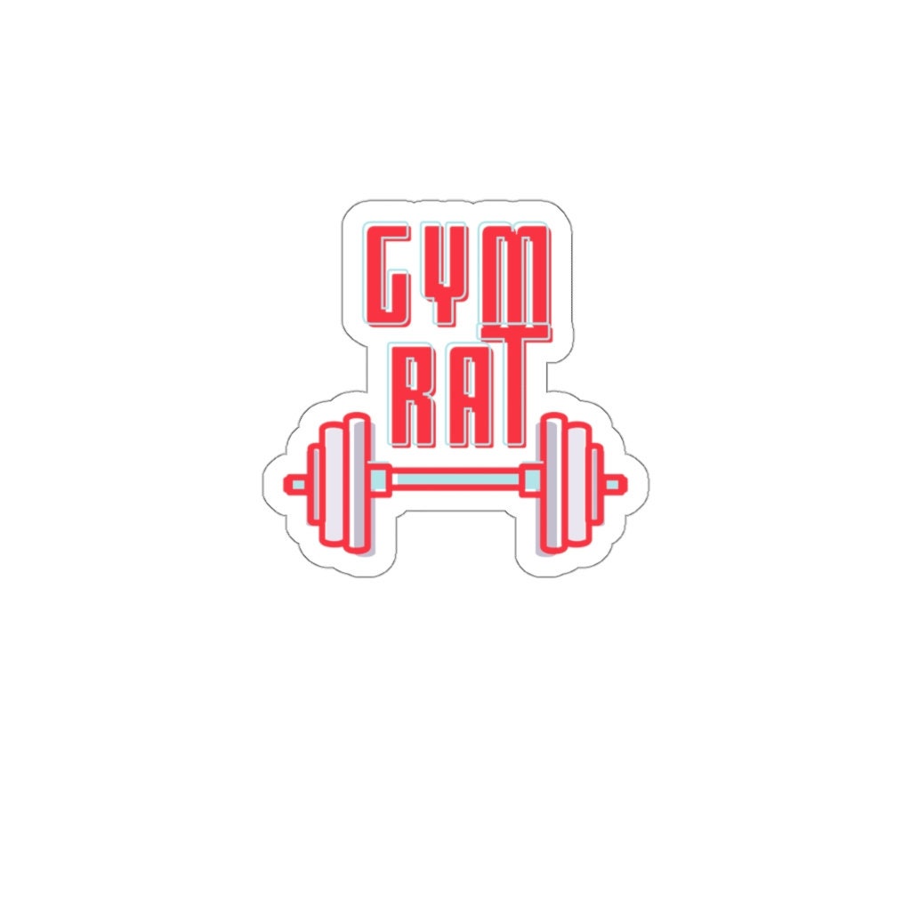 Gym Rat Sticker Dumbbell Workout Die-cut Stickers Vinyl - Etsy
