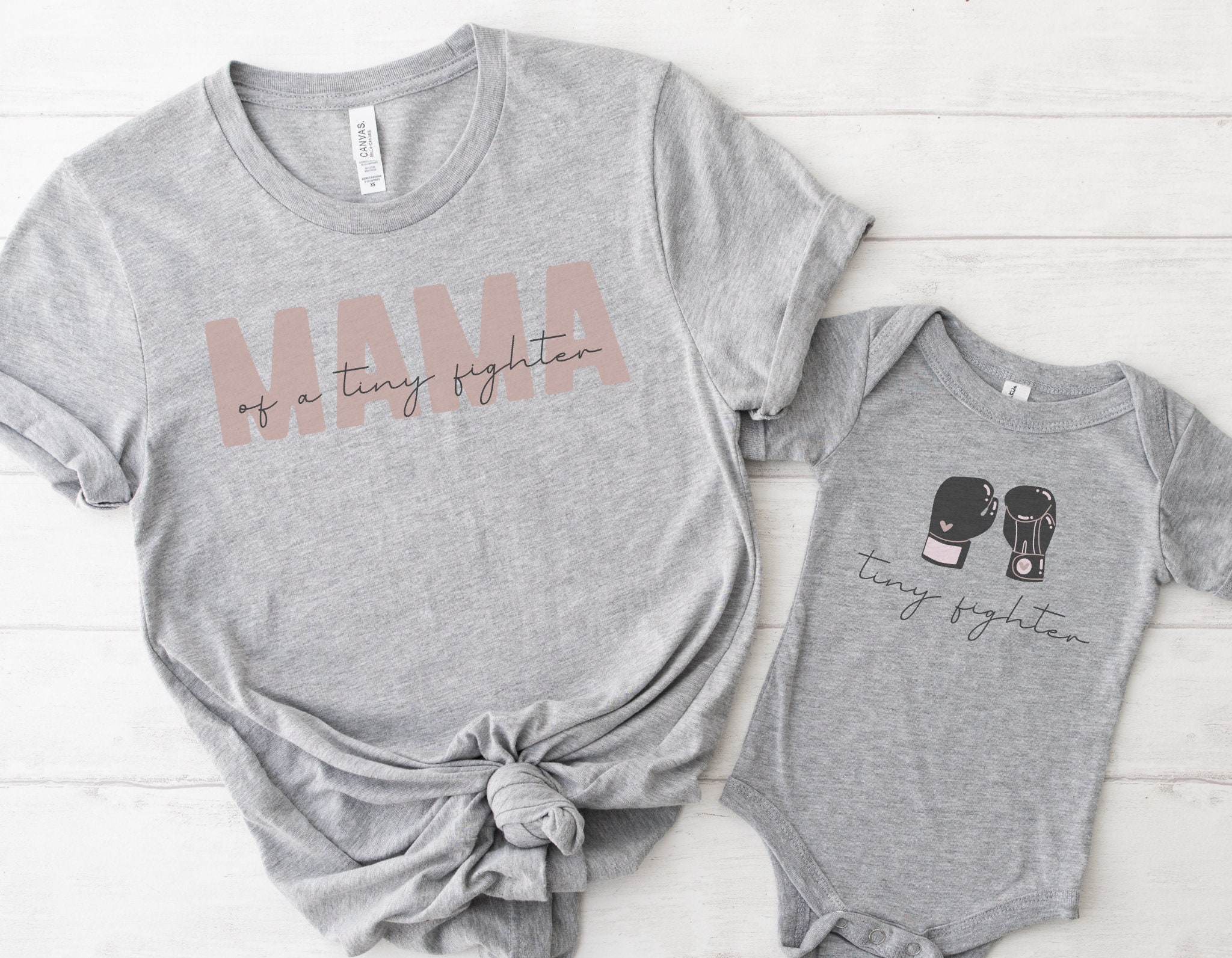 Tiny Fighter Preemie Mama Tshirt and Baby Onesies®, NICU Baby, Preemie ...