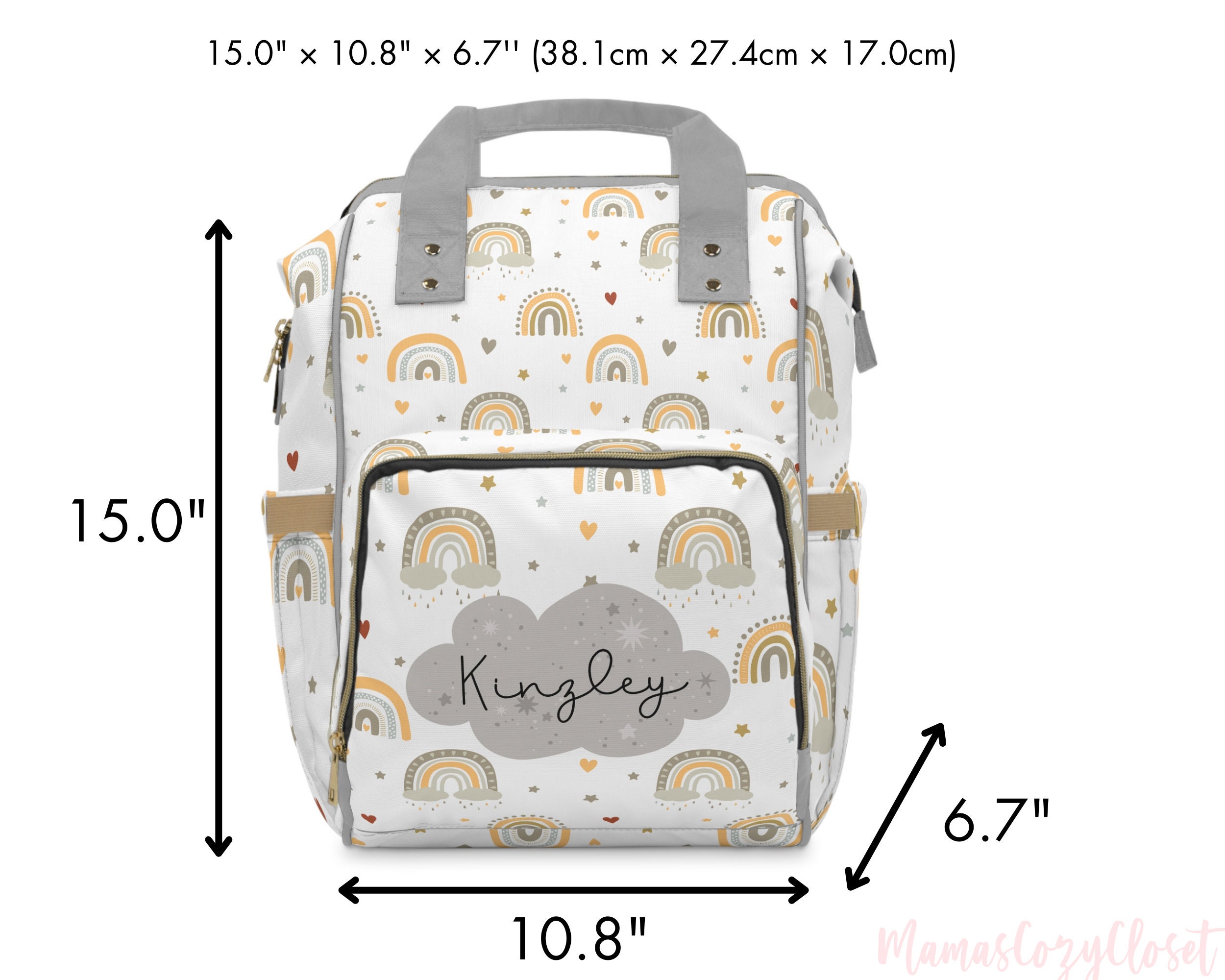 Personalized Diaper Backpack, Diaper Bag With Baby's Name, Custom ...