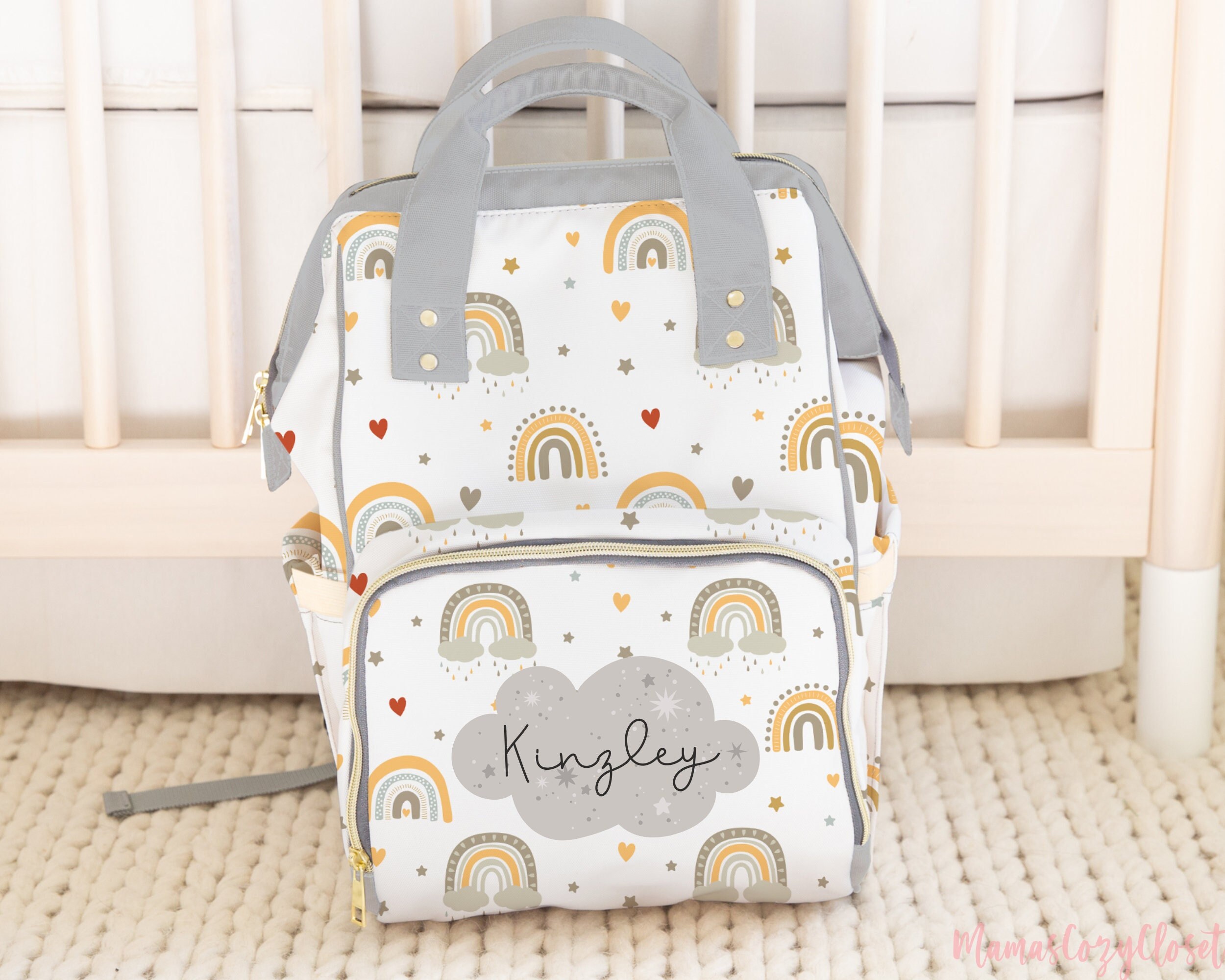Personalized Diaper Backpack, Diaper Bag With Baby's Name, Custom ...