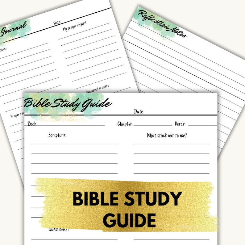 Bible Study Printable, Bible Study Guide - Etsy