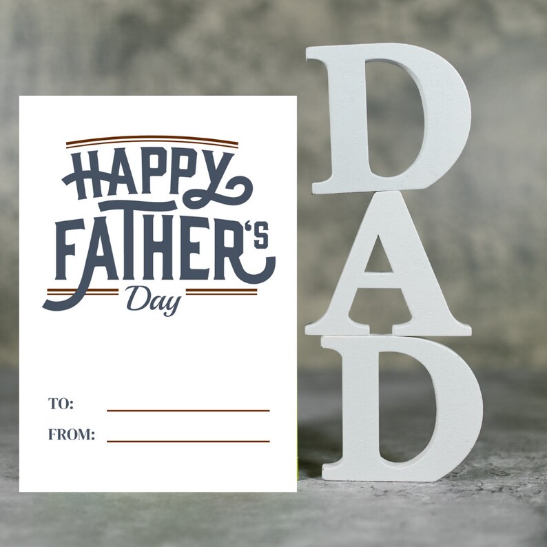Father's Day Kid's Fill-out Card Printable | Instant Download | Digital ...