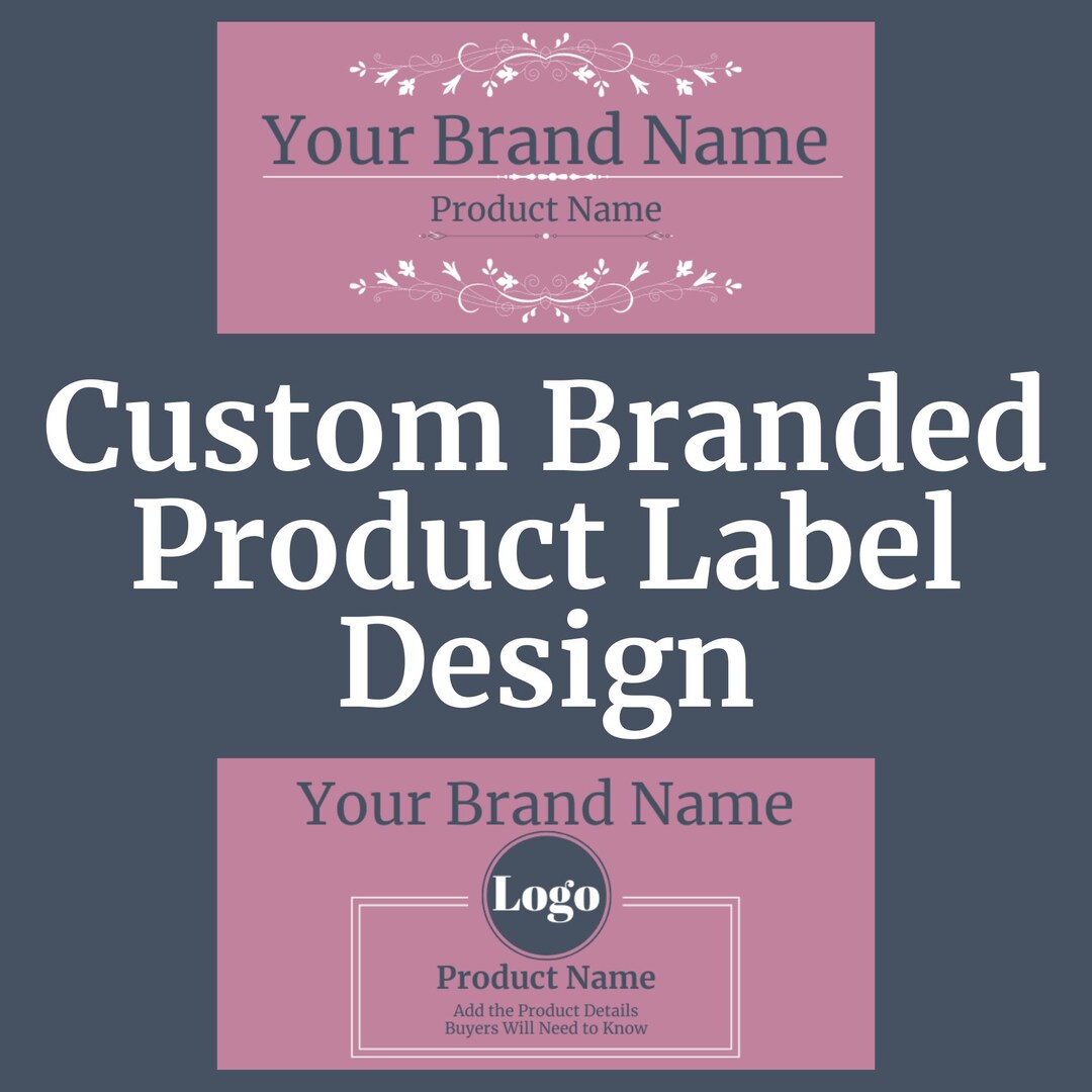 Custom Branded Product Label Design | Business Marketing Digital Asset ...