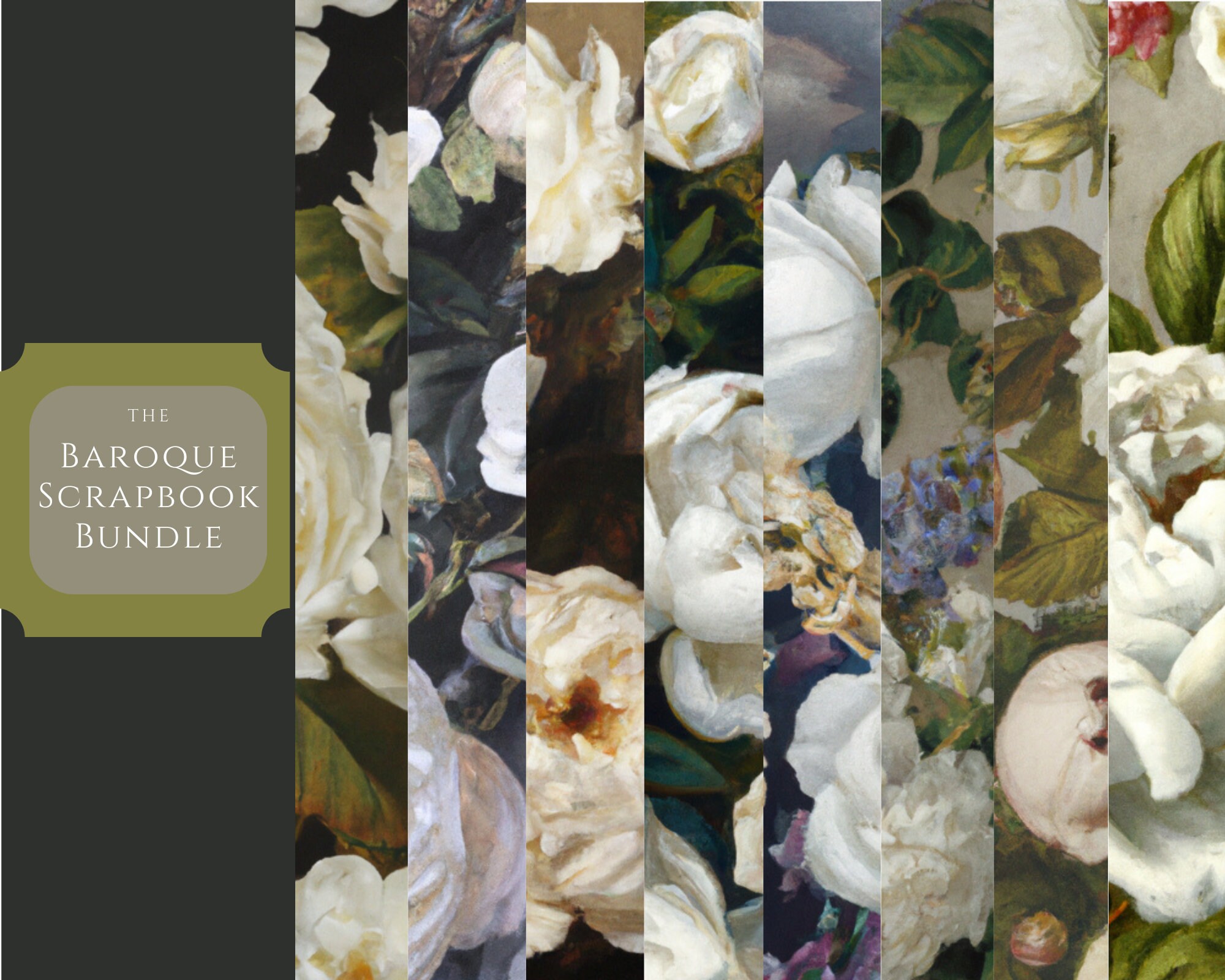 Baroque Classic Wallpaper/scrapbook Paper - Etsy