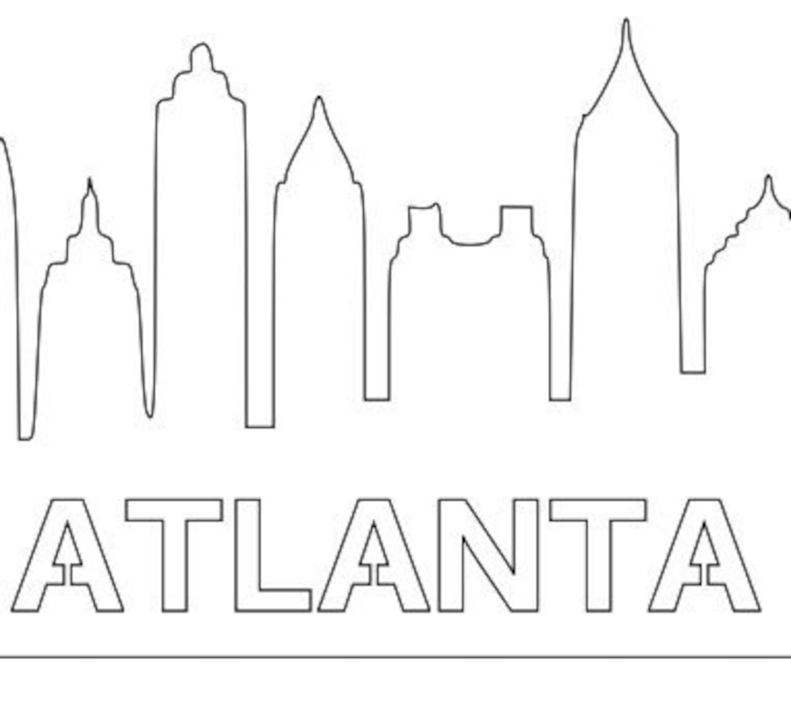 Atlanta Skyline SVG - Etsy