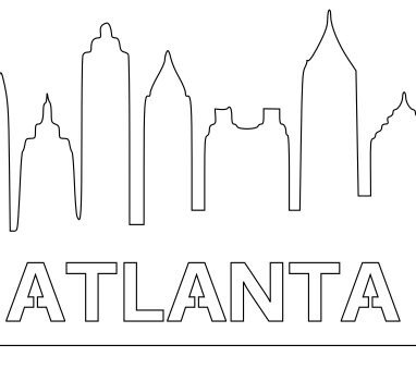 Atlanta Skyline SVG - Etsy
