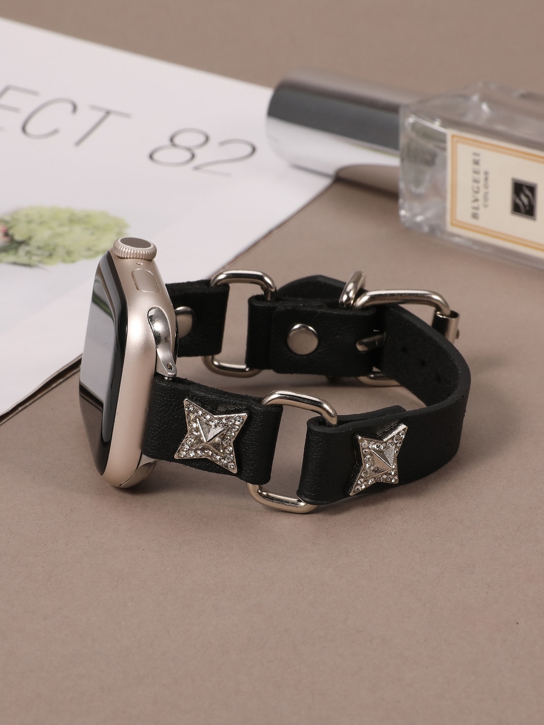 Punk Goth Leather Apple Watch Band: Studded Iwatch Wristband for Iwatch ...