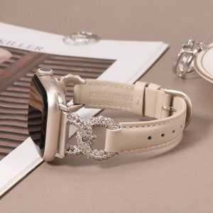 Leather Band Apple Watch Bands Women 38/40/41/42/44/45/49mm Ultra ...