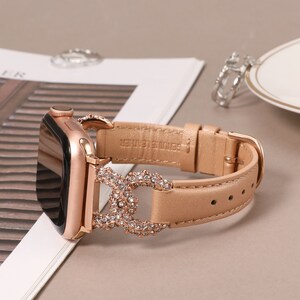 Leather Band Apple Watch Bands Women 38/40/41/42/44/45/49mm Ultra ...