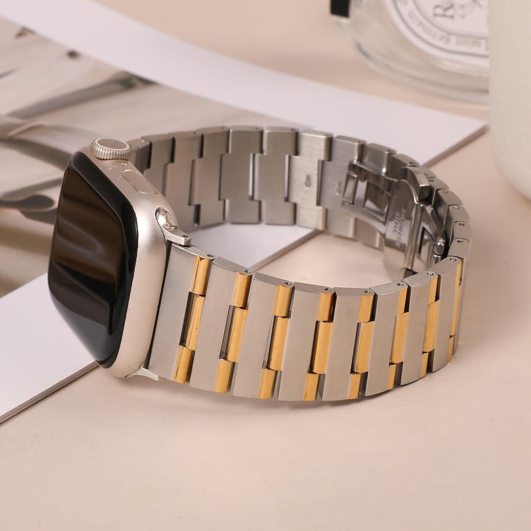 Stainless Steel Apple Watch Band for Men Women 38/40/41/42/44/45/46 ...