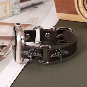 Punk Goth Leather Apple Watch Band: Studded Iwatch Wristband for Iwatch ...