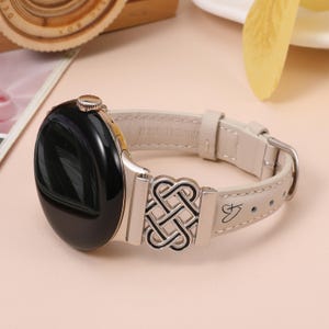 Slim Leather Band for Google Pixel Watch Band, Google Pixel Watch 2 ...