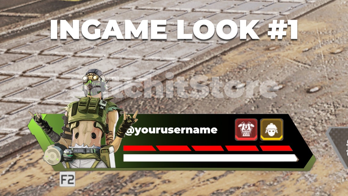 OCTANE Banner Animated or Static | Apex Legends Health Bar Overlay for ...