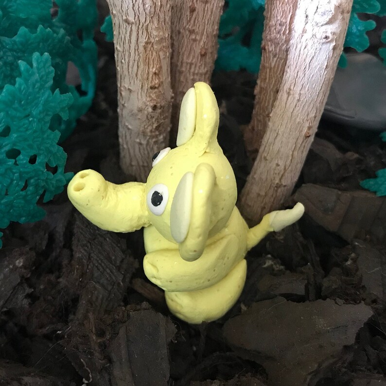 Polymer Clay Elephant Elephant Clay Animal Clay Elephant - Etsy