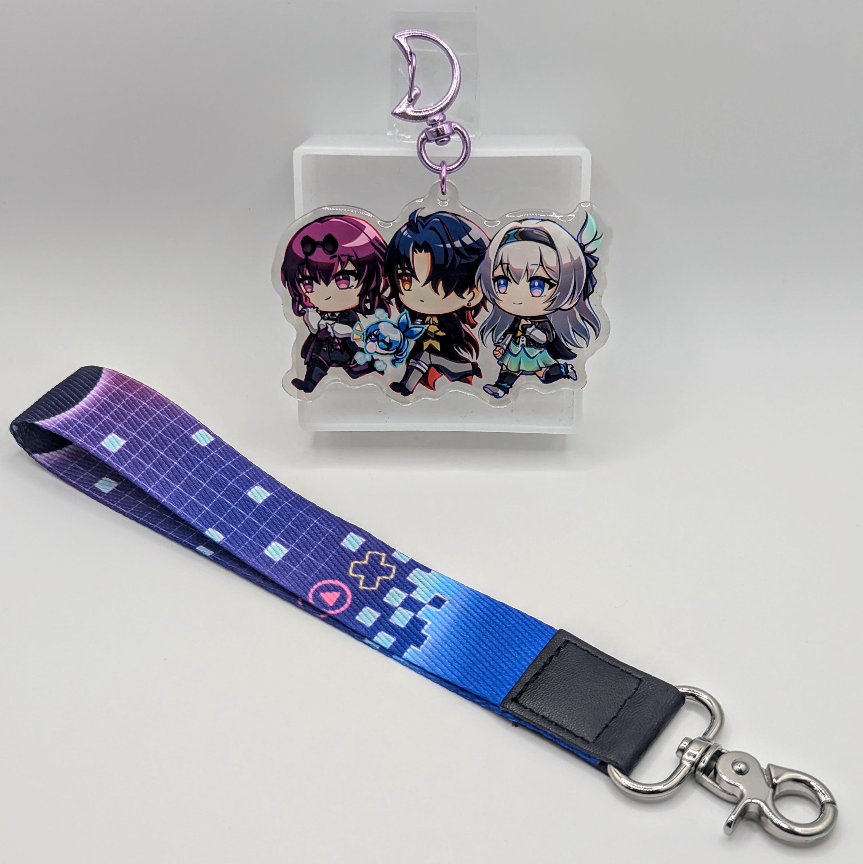 HSR Lanyard Keychains Sets | Honkai Star Rail | Acrylic Resin Charms - Etsy