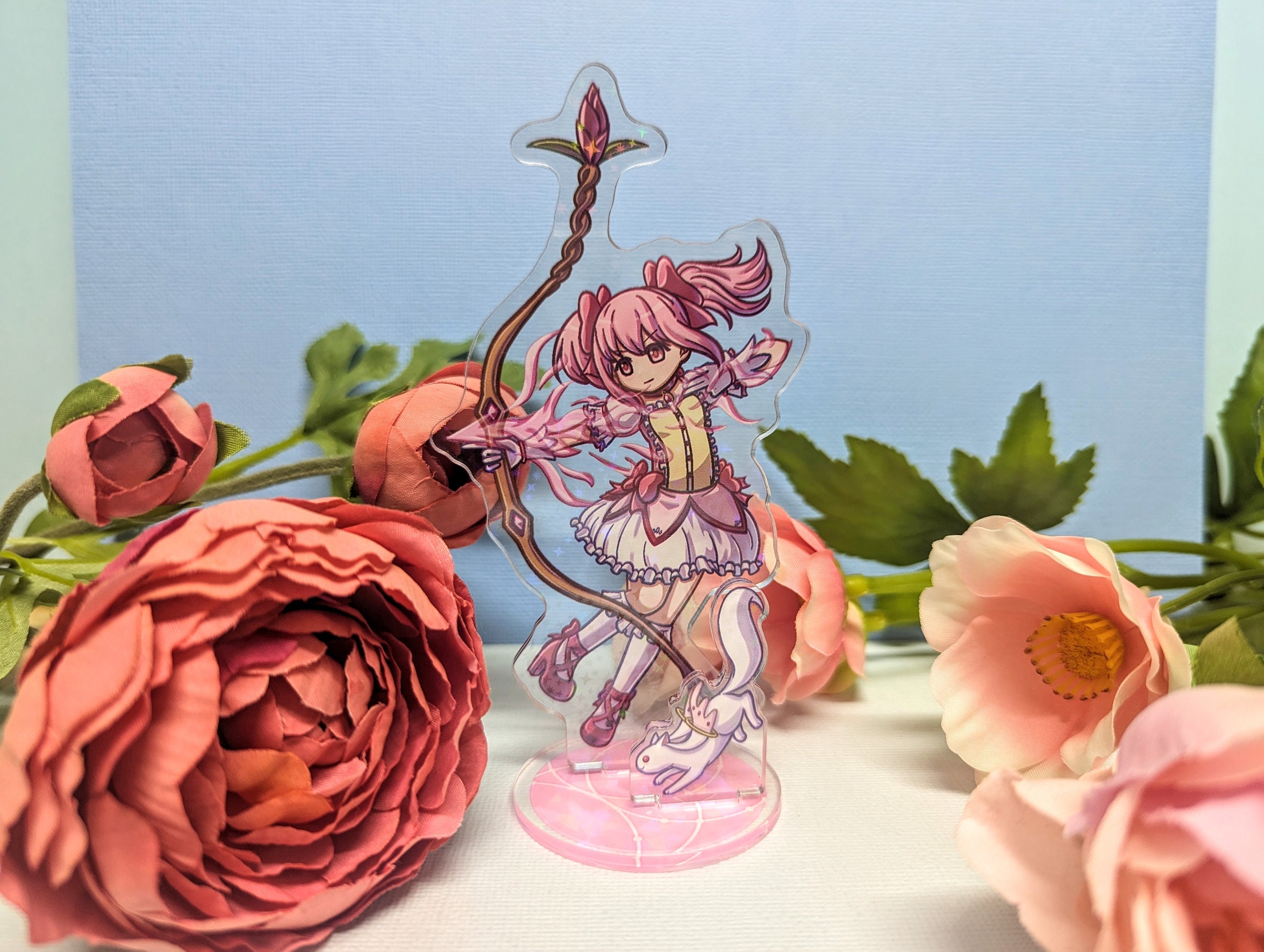 Holographic Magical Girl Acrylic Stand Puella Magi - Etsy